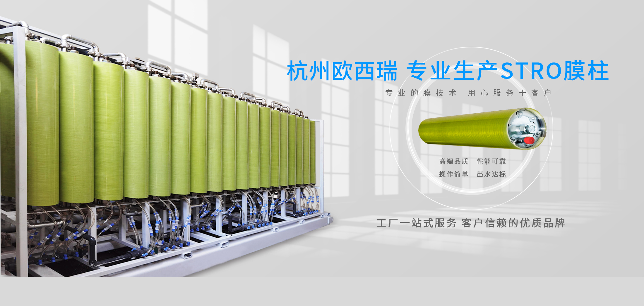 DTRO蝶管式反渗透膜、STRO模柱、垃圾渗滤液处理设备、进口陶氏/LG膜片